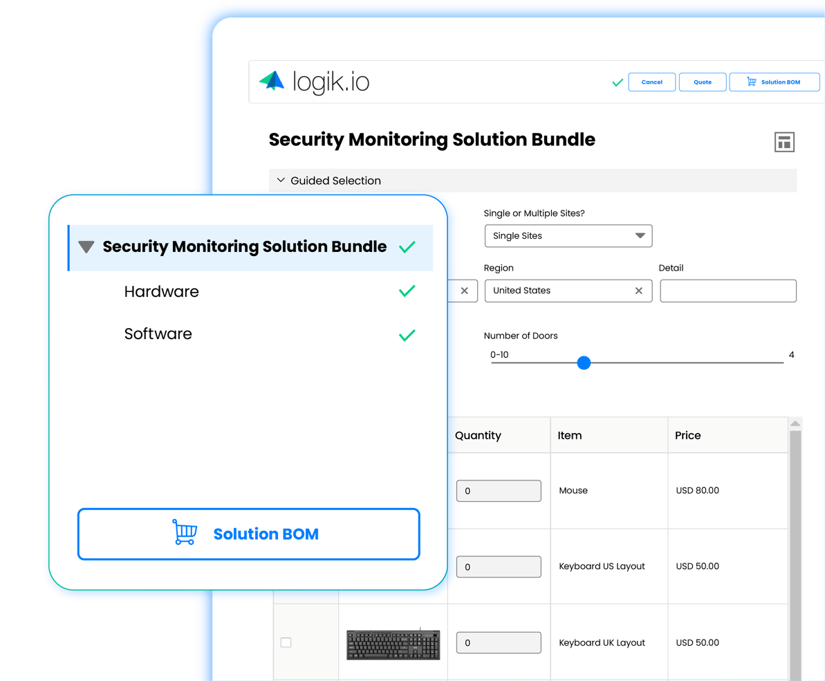 Advanced Configuration, CPQ for Building Materials - Logik.ai